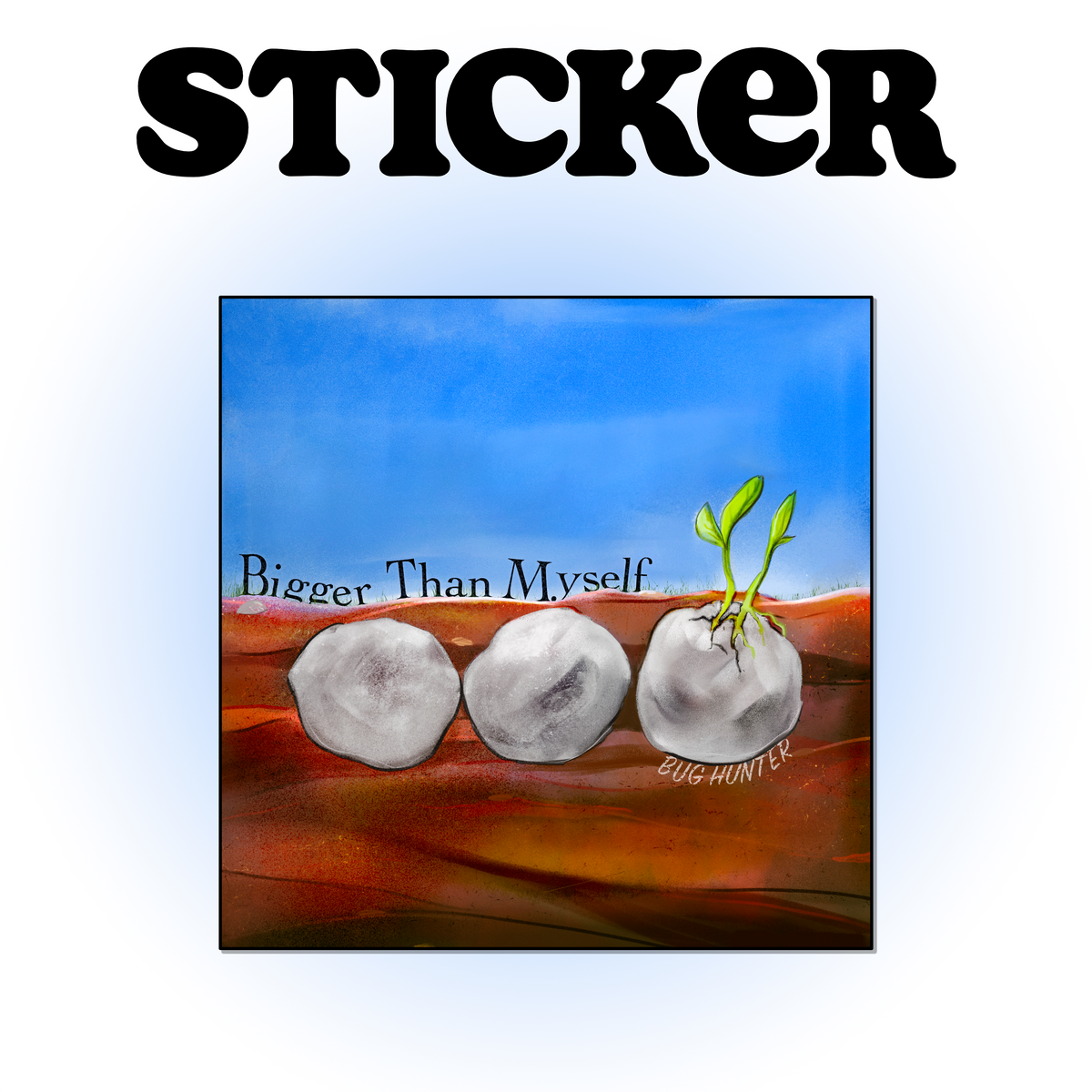 Bug Hunter Album Art Stickers